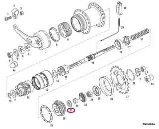 retrobikefranken - Sram fixed cone I-Motion 3 i3 coaster brake i-brake ...