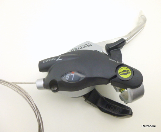 retrobikefranken - Shimano ST-EF29-7 Altus EZ-Fire plus shift brake lever 7 speed for v-Brake ...