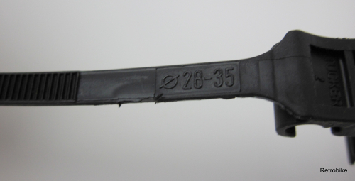 retrobikefranken - Sachs double cable guide 28mm to 35mm ∅ Frame clamp ...